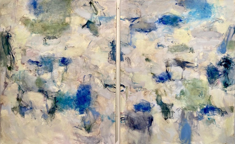 Anne Raymond - Day One and Day Two Diptych , Abstract Painting, Oil on ...