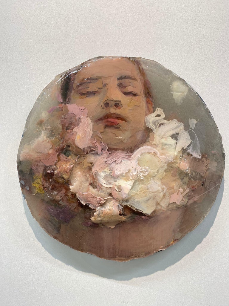 Anne-Rixt Kuik - Flora- 21st Century Portrait Painting with Epoxy ...