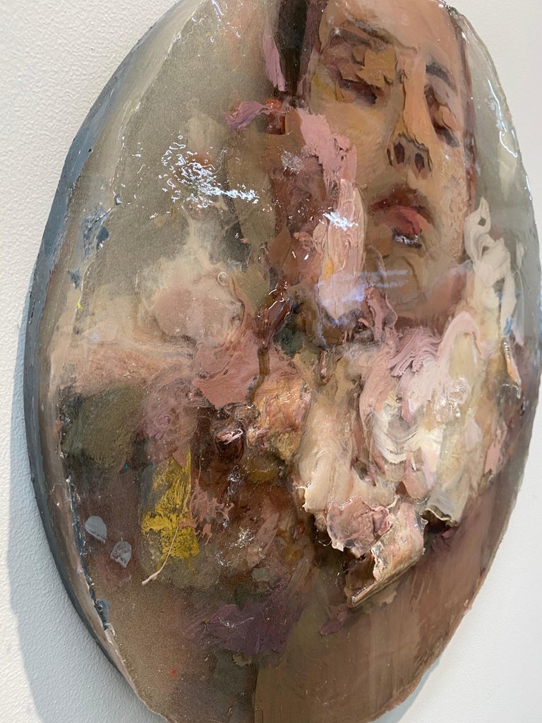 Anne-Rixt Kuik - Flora- 21st Century Portrait Painting with Epoxy ...