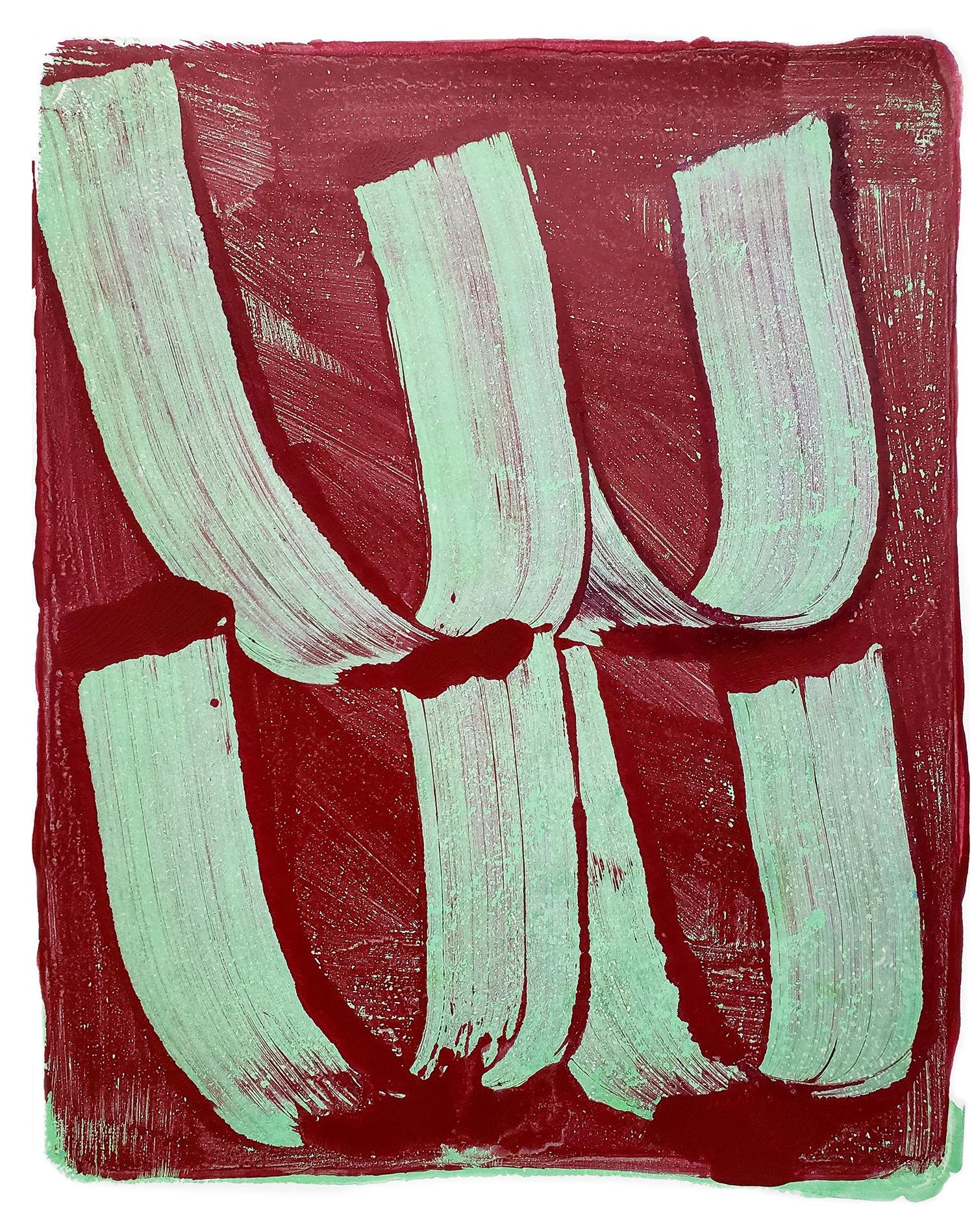 Anne Russinof - Anne Russinof, Arcs 105, 2016, Monotype, Acrylic ...