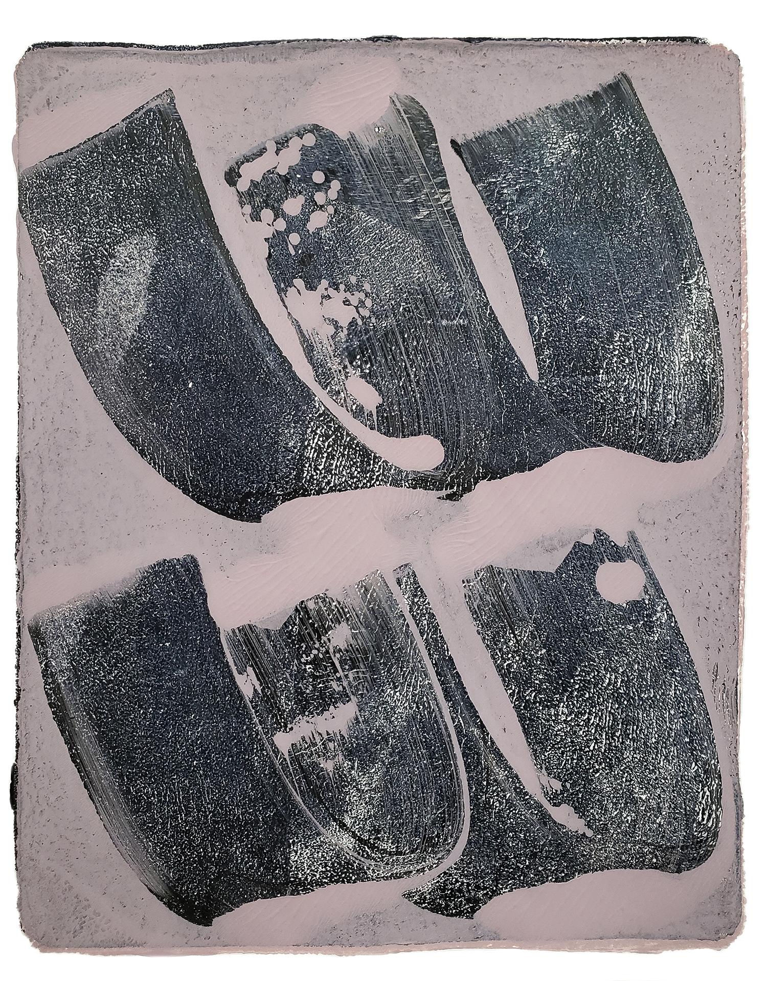 Anne Russinof - Anne Russinof, Dark Frame 2, 2016, Monotype, Acrylic ...