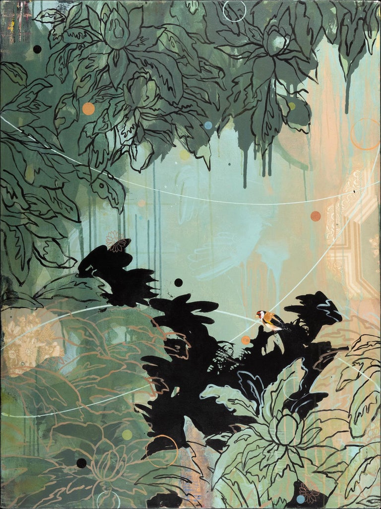 Anne Sargent Walker - "Livia's Garden", oil, acrylic, painting ...
