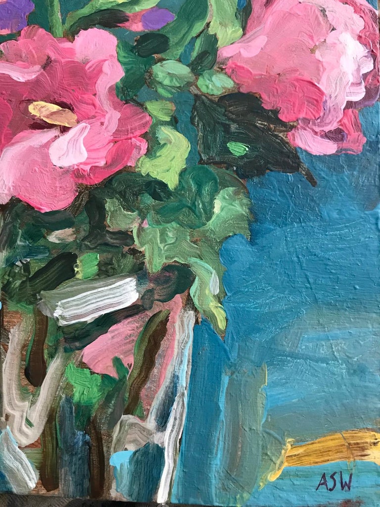 Anne Sargent Walker - "Summer Flowers", oil painting, still life ...
