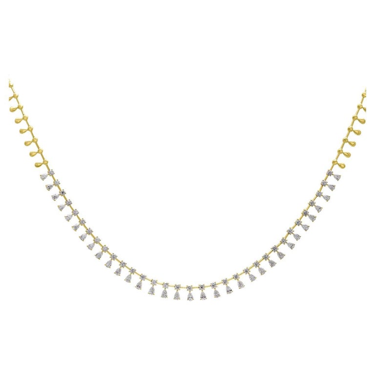 Anne Sisteron Collier Marla en or 14 carats avec diamants de 4,38 ...