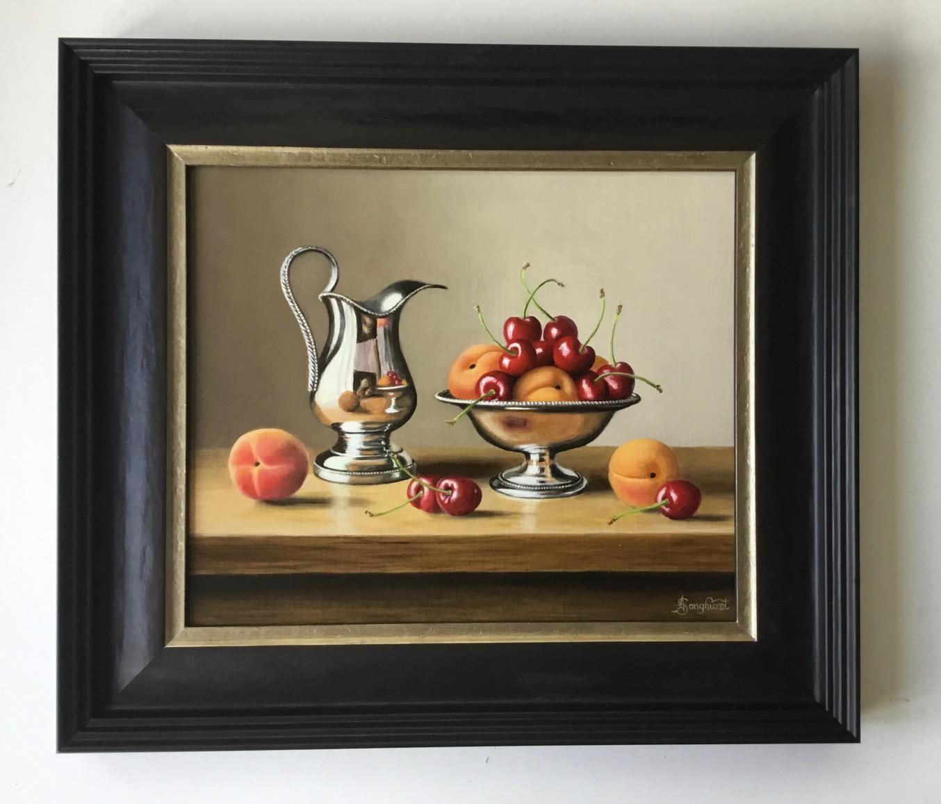 Anne Songhurst - Apicots and Cherries - original still life classical ...