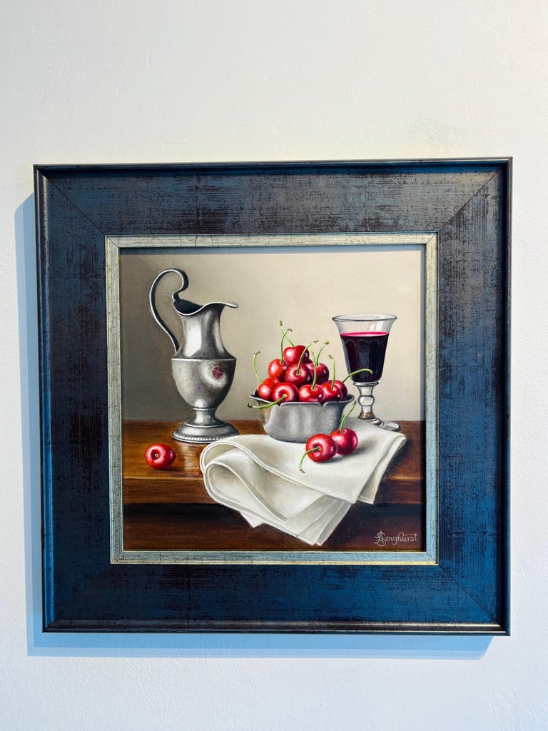 Anne Songhurst - Cherries in a Pewter Bowl - still life original ...