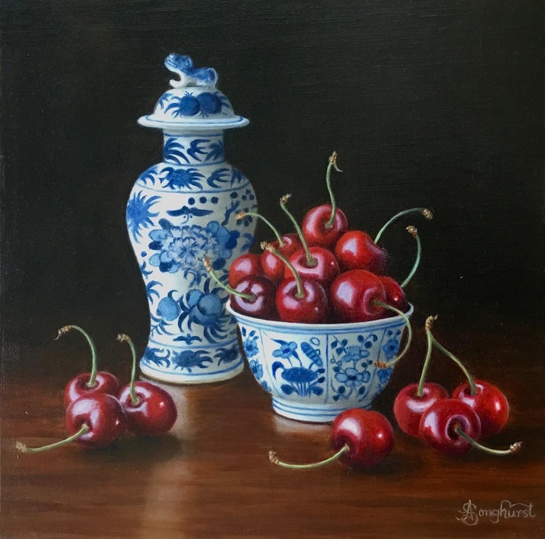 Anne Songhurst - Chinese Bowl with Flowers - realism figurative still ...