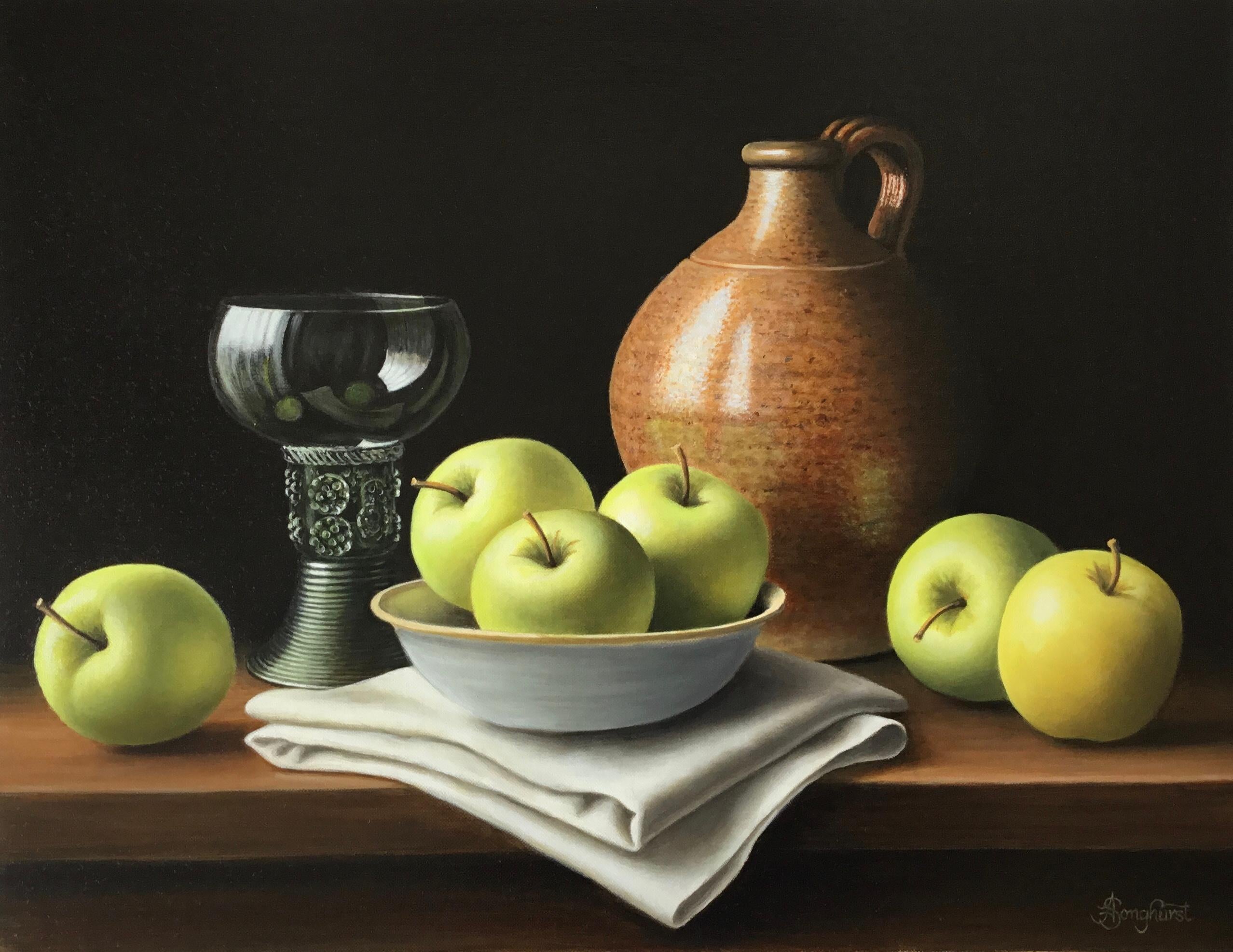 Anne Songhurst - Silver Jug with Figs - still life original ...