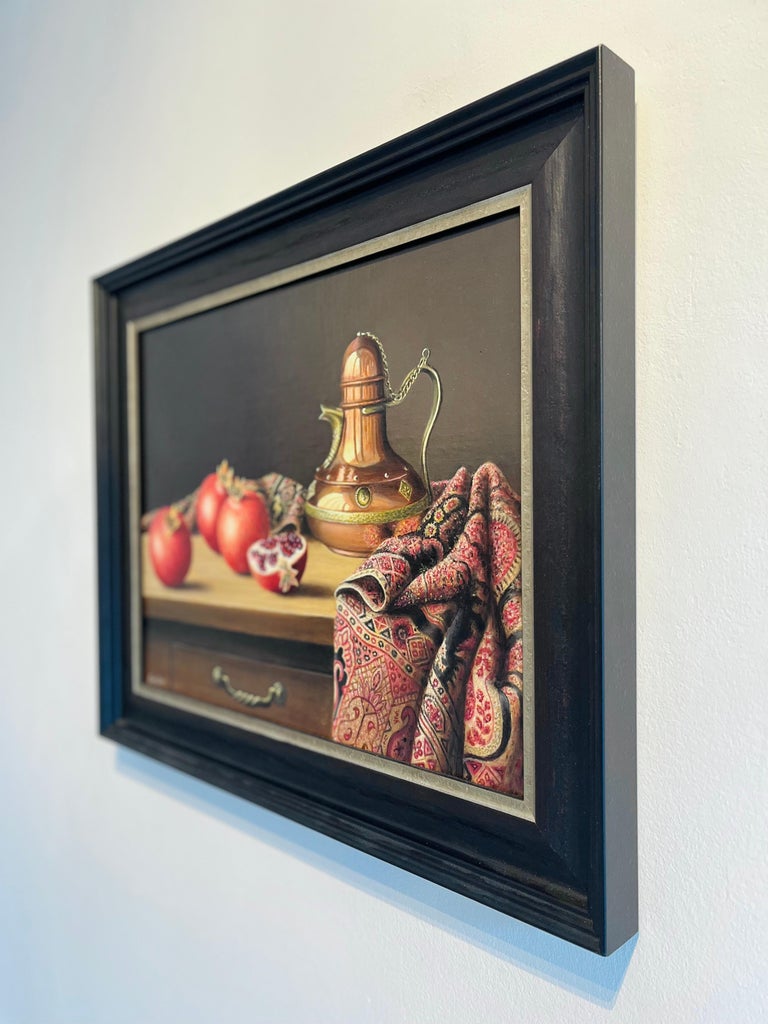 Anne Songhurst - Copper Pot with Pomegranates - still life original ...