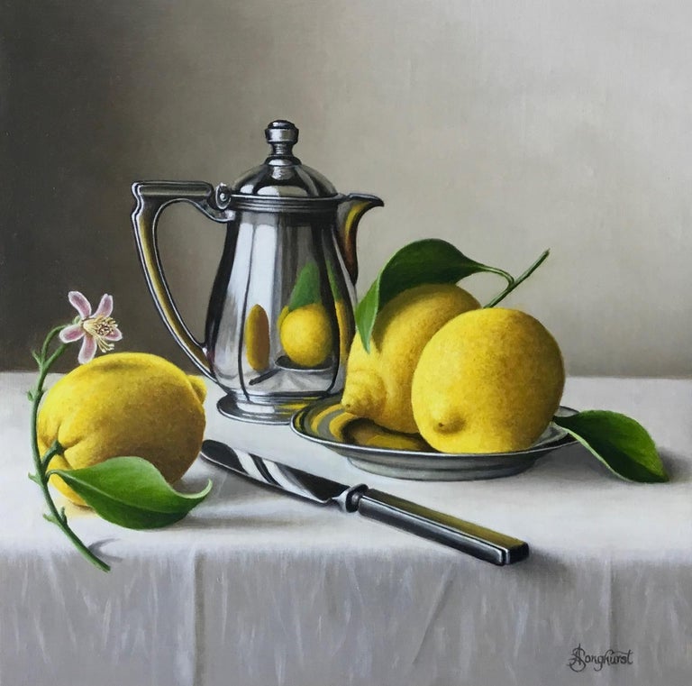 Anne Songhurst - Reflected Lemons - realism figurative still life study ...