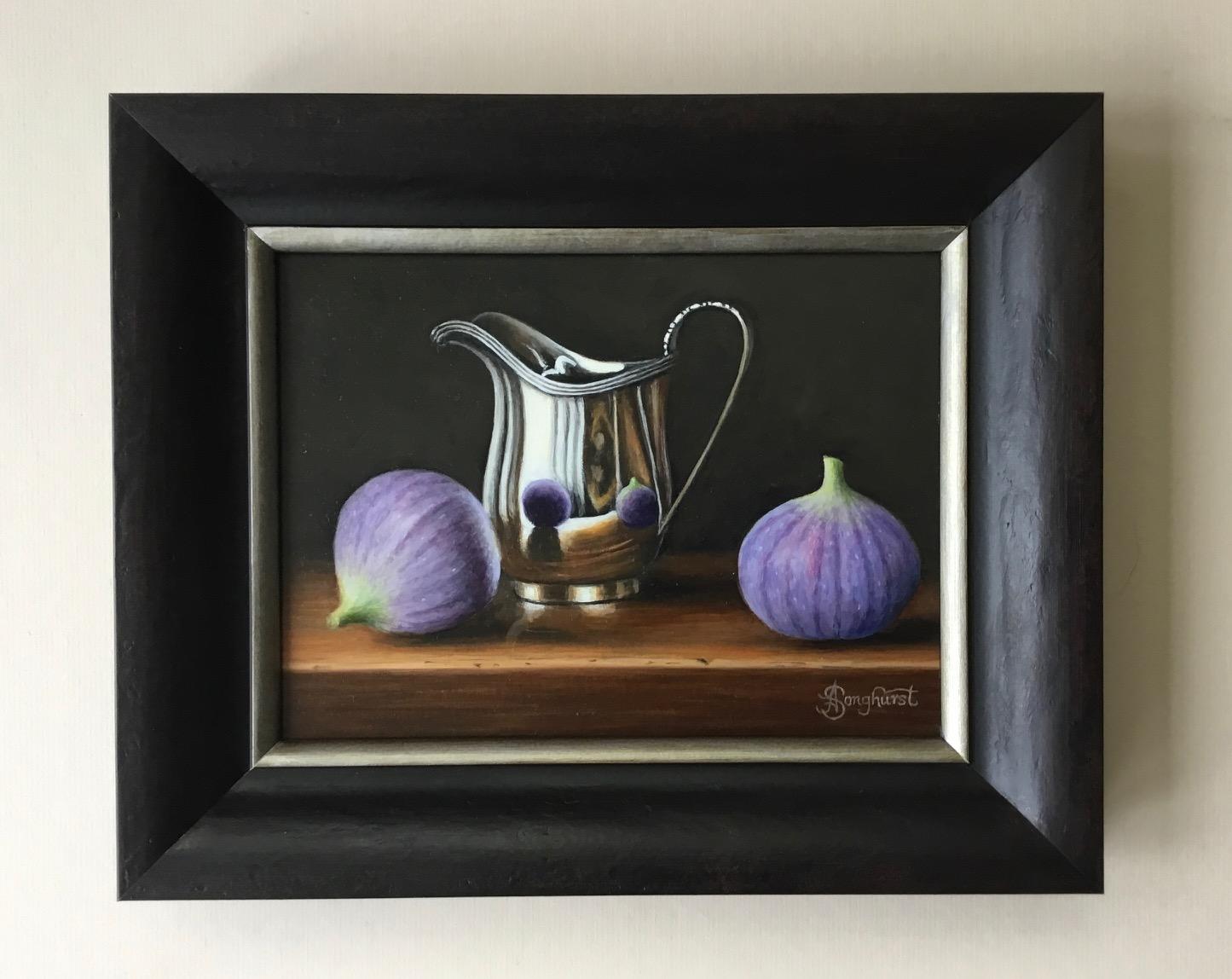 Anne Songhurst - Silver Jug with Figs - still life original ...