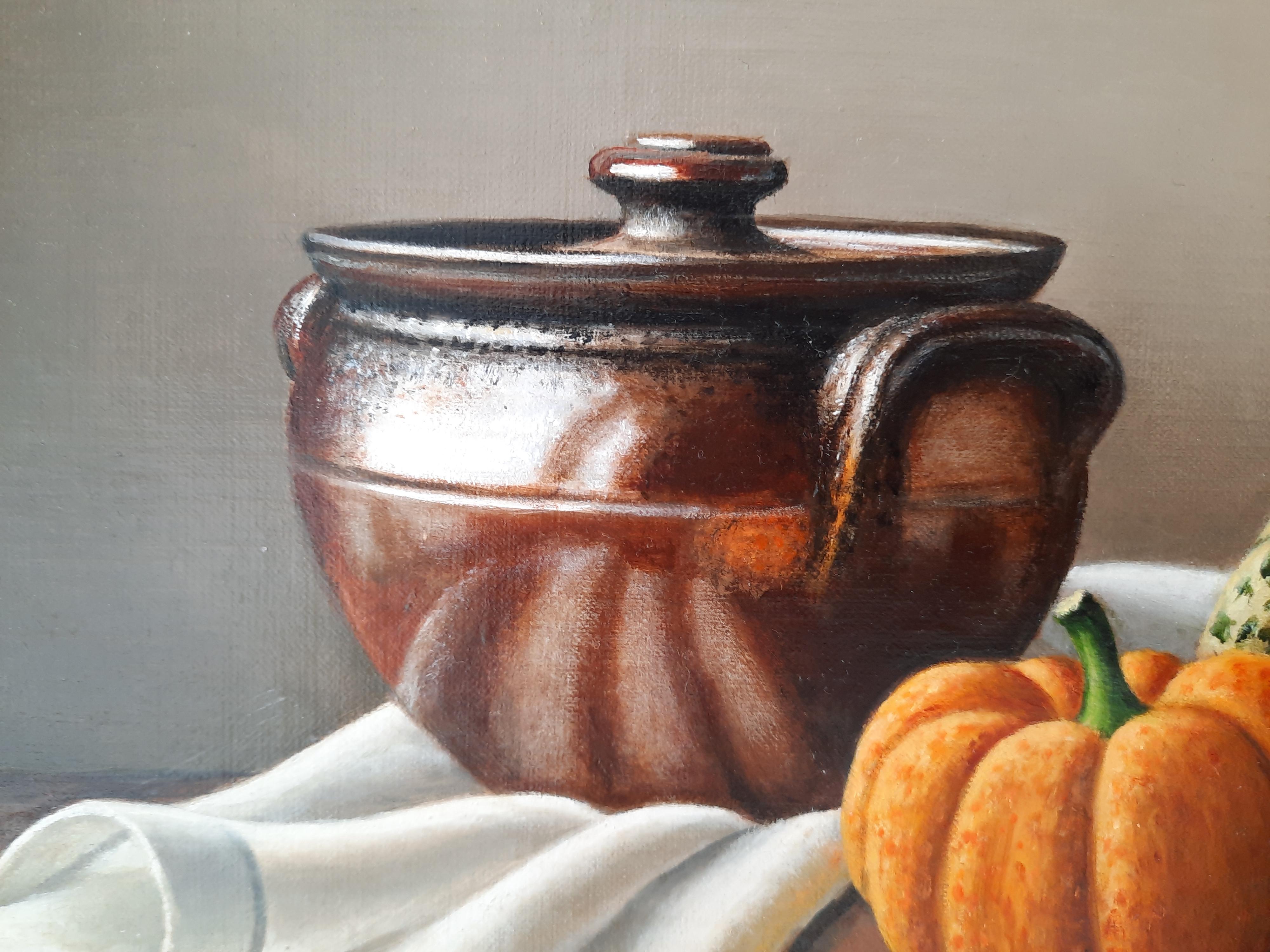 Anne Songhurst - Stoneware Tureen with Squash - modern hyper realism ...