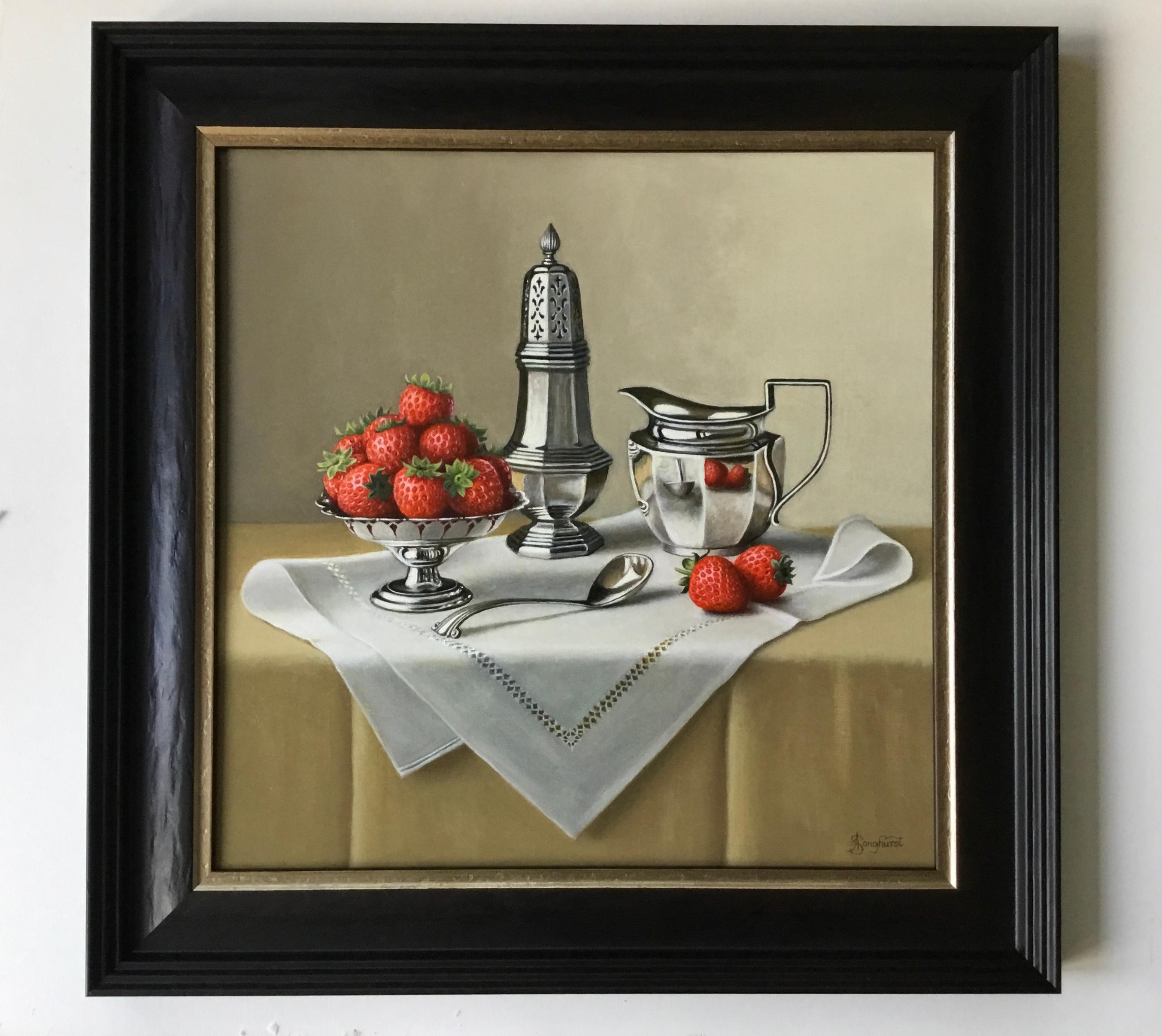 Anne Songhurst - Strawberries and Silverware - modern realism dutch ...