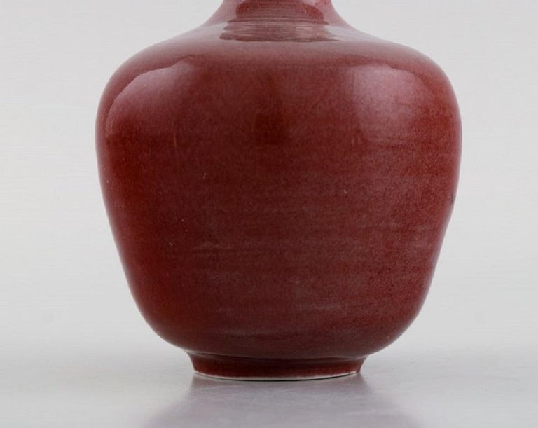 Anne-Sophie Runius, Sweden, Unique Vase in Glazed Stoneware at 1stDibs