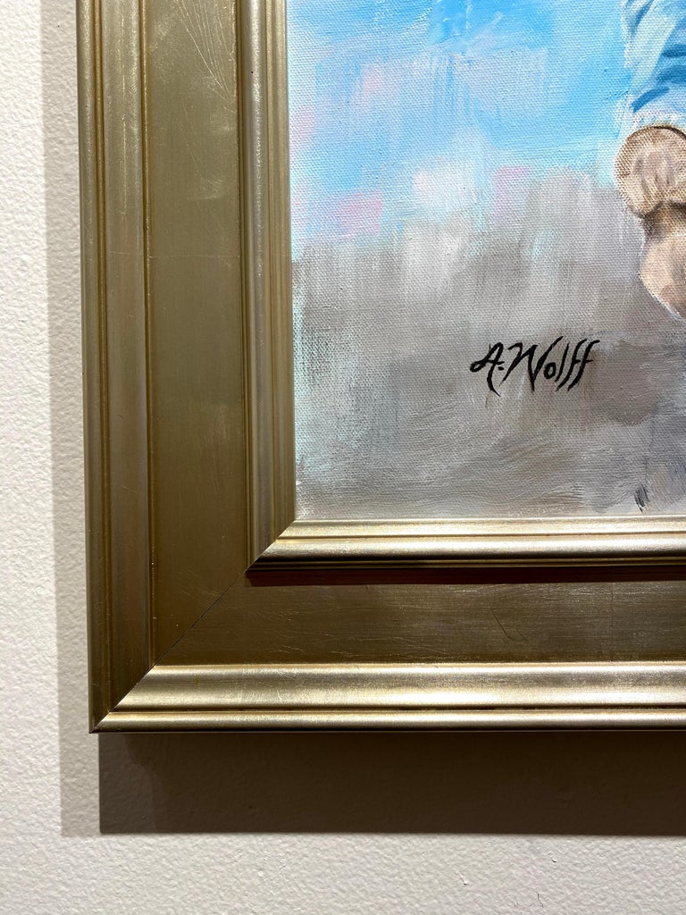 Anne Wolff - Anne Wolff, "#10", Racing Equine Oil Painting on Canvas ...