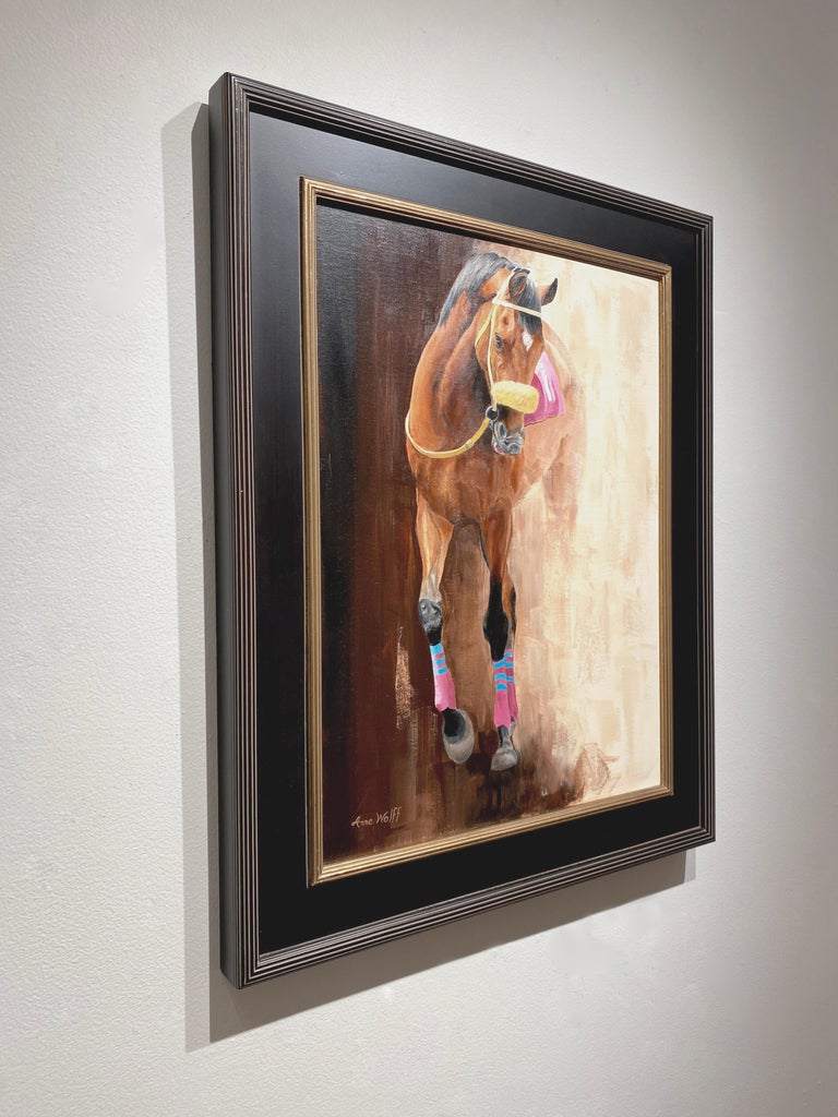 Anne Wolff - Anne Wolff, "In the Sunlight", Racing Equine Oil Painting ...