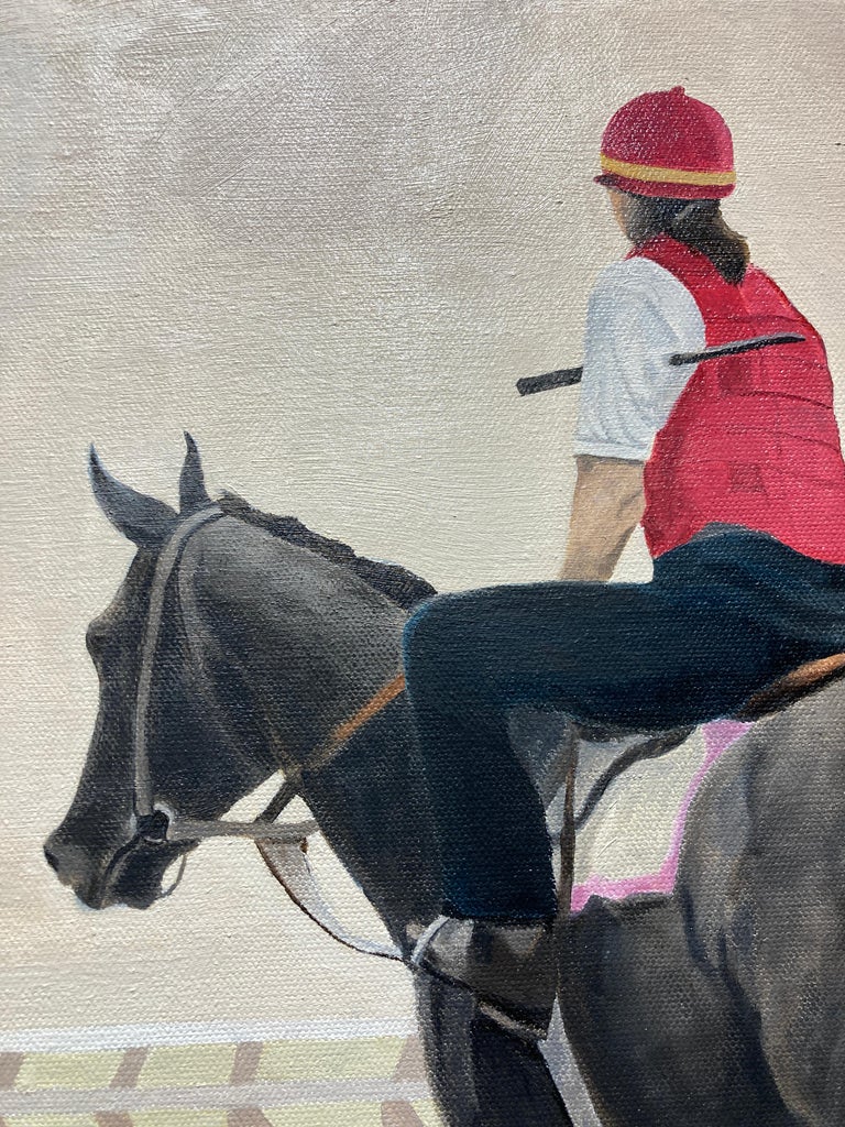 Anne Wolff - Anne Wolff, "Quiet Time", Foggy Horse Racing Equine Oil ...