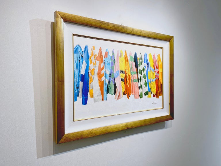 Anne Wolff - Anne Wolff, "Silks II", Jockey Racing Silks Oil Painting ...