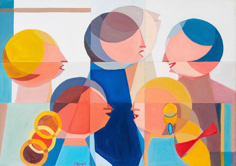 Annemarie Ambrosoli - Ladies by Annemarie Ambrosoli, Geometric Abstract ...