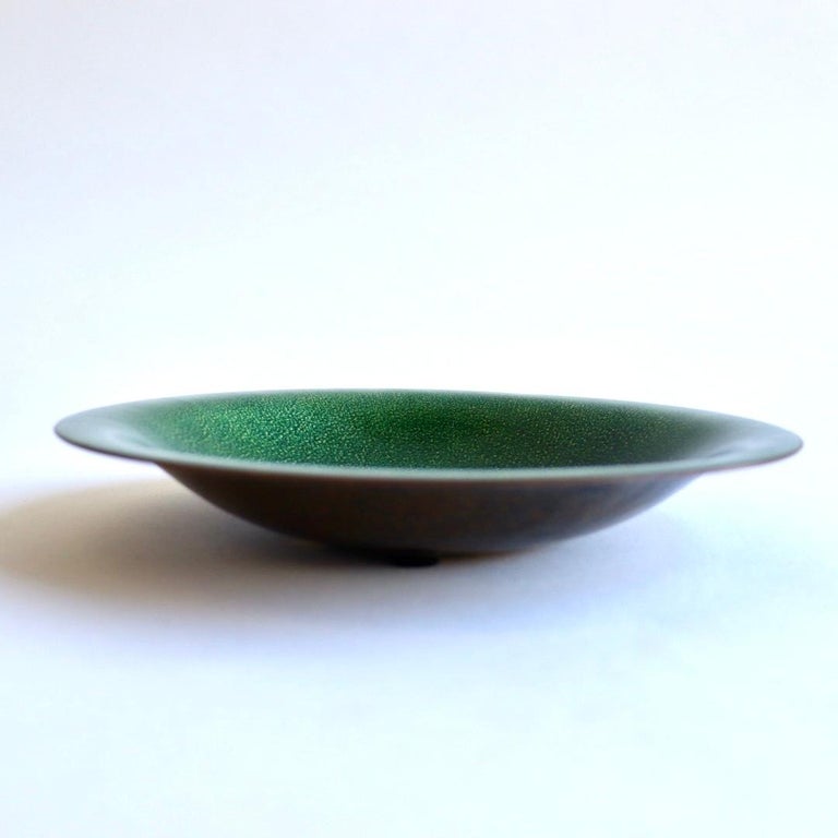 Annemarie Davidson Enamel and Copper Bowl For Sale at 1stDibs