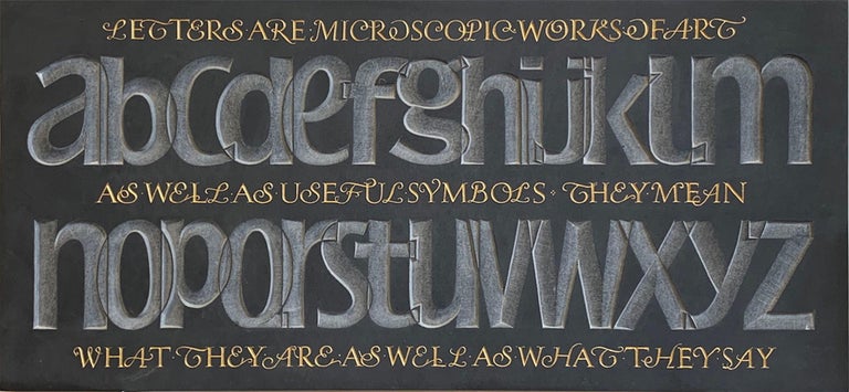 Annet Stirling - Connected Alphabet, Hand-carved, Painted and Gilded ...