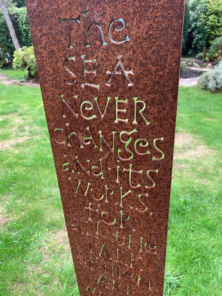 Annet Stirling - Sea II, Editioned, Rusted Corten Steel Garden ...