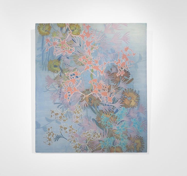 Annette Davidek - #18-06, Abstract Floral Painting For Sale at 1stDibs