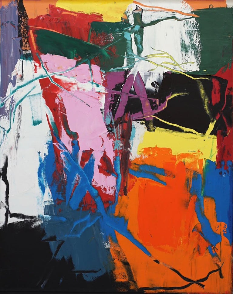 Annette Werndl - Red Hook: Contemporary Abstract Oil Painting For Sale ...