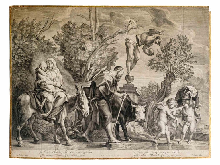 Christ and the Samaritan - Etching after Annibale Carracci -17th For ...