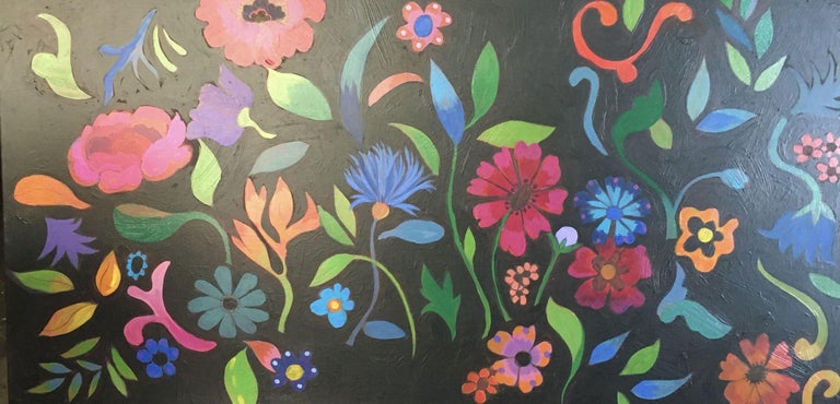 Annie Bingham Ward - happy Nola flowers, Painting, Acrylic on Canvas ...