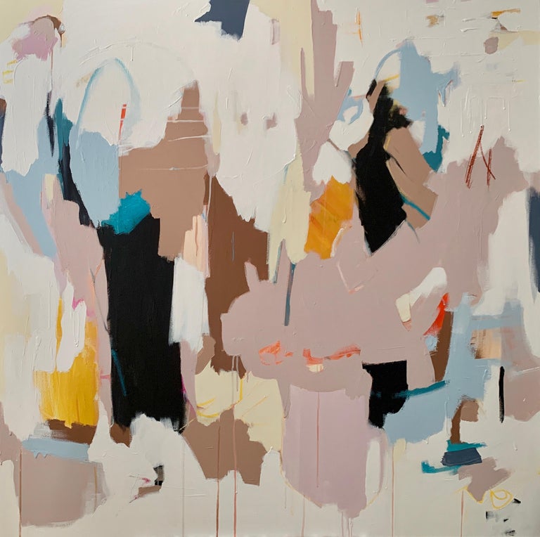 Annie King - Beloved by Annie King, Large Abstract Mixed Media on ...