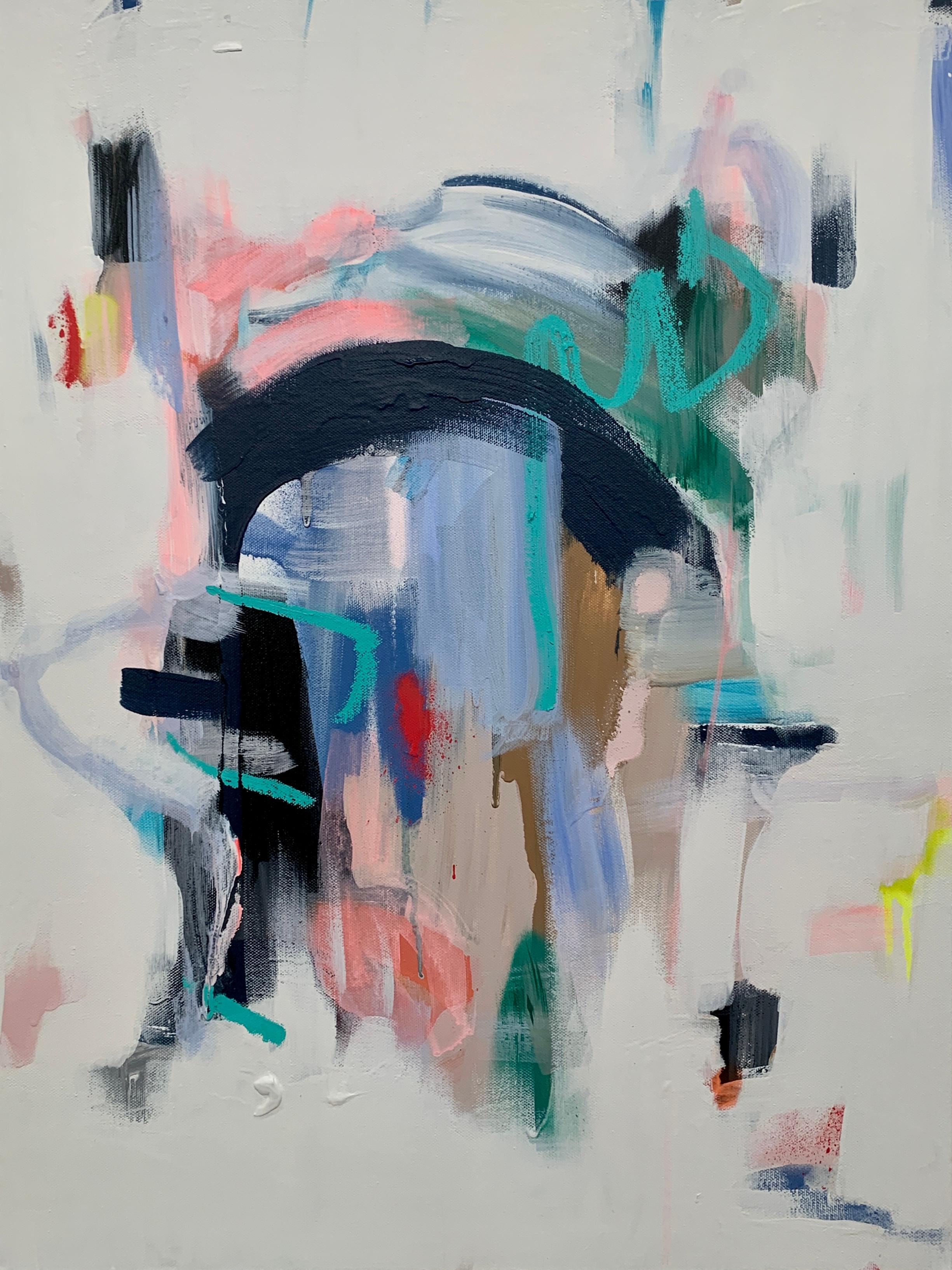 Annie King - Cherish by Annie King, Large Square Mixed Media on Canvas ...