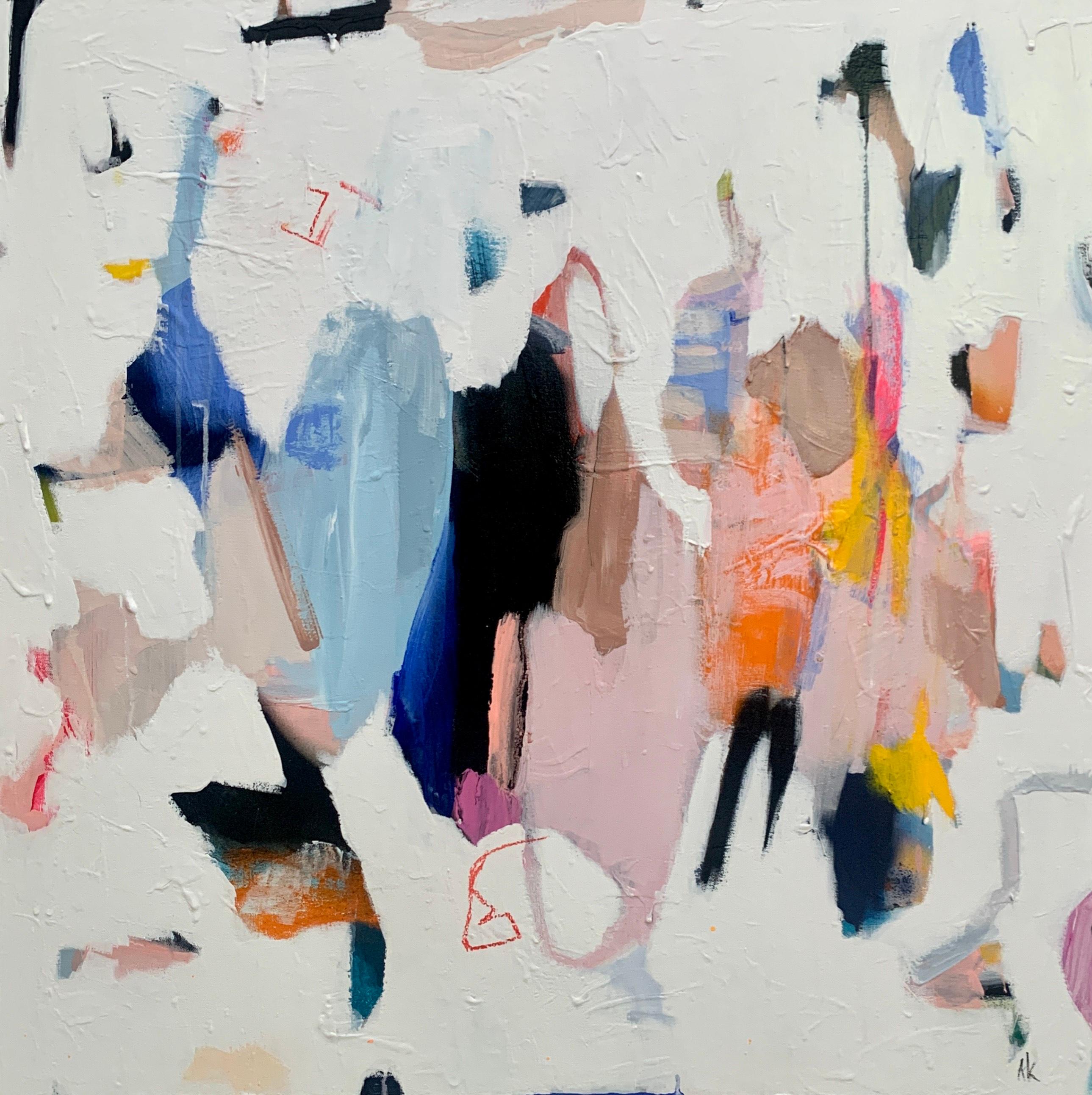 Annie King - Abstracted 15, Annie King Small Charcoal and Acrylic on ...