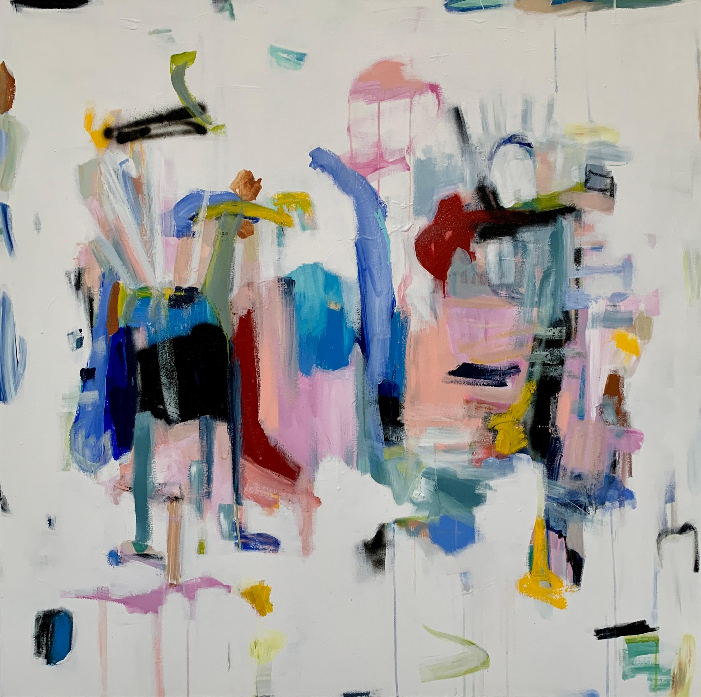 Annie King - 'Be' Large Acrylic on Canvas Abstract Painting For Sale at ...