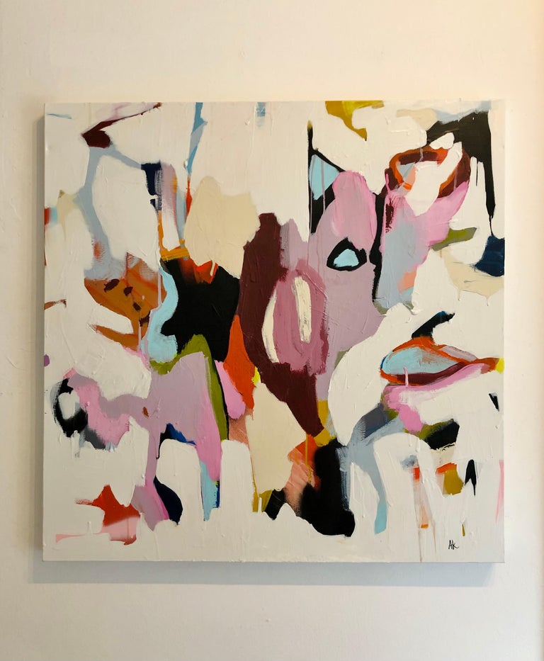 Annie King - Morphosis I - abstract mixed media painting modern ...