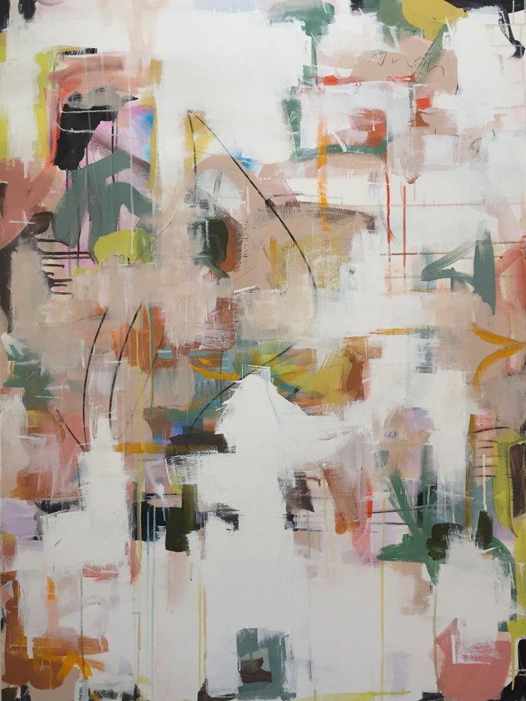 Annie King - One Time by Annie King, Large Abstract Mixed Media on ...