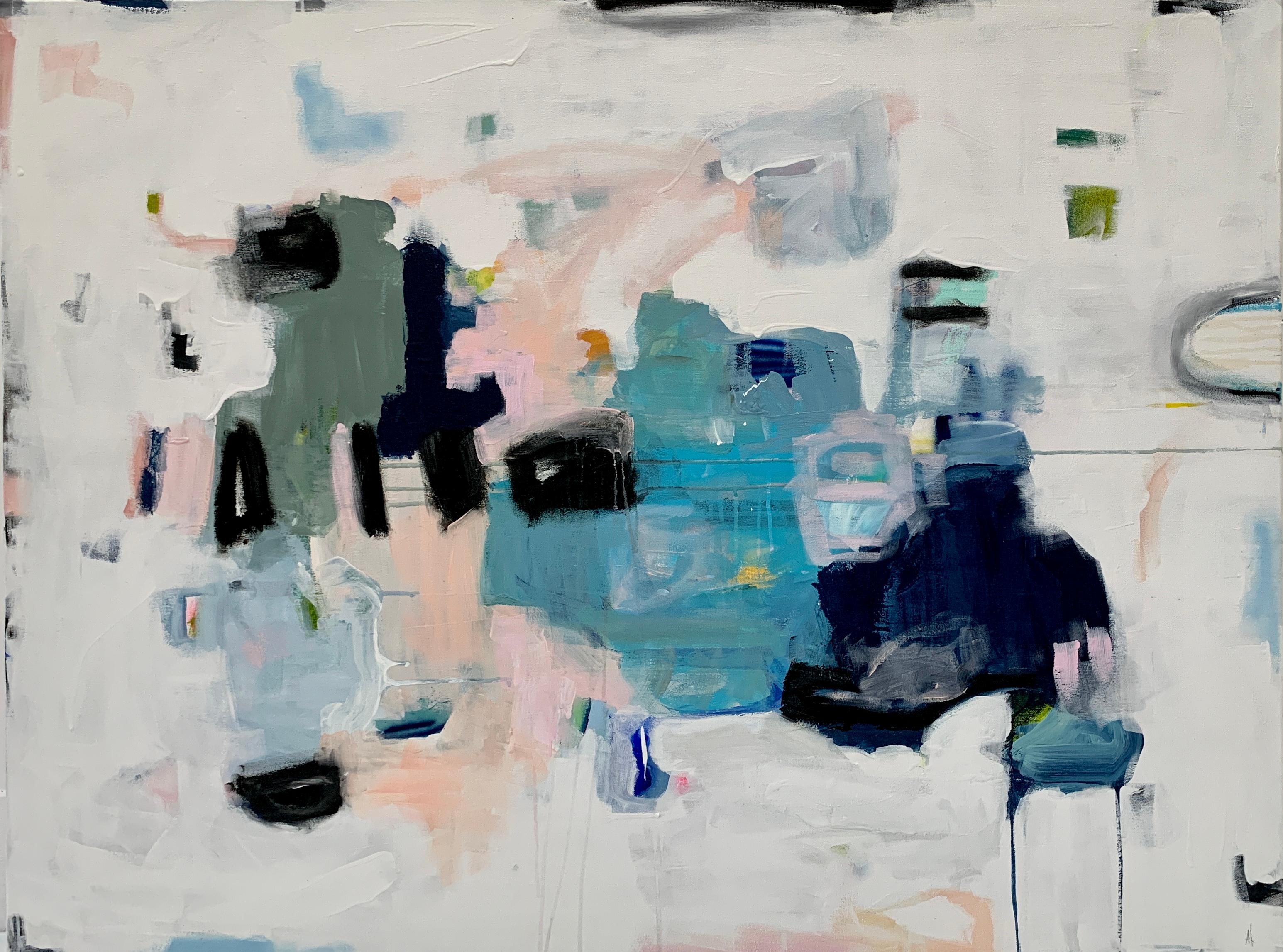 Annie King - Purposeful by Annie King, Horizontal Abstract Acrylic on ...