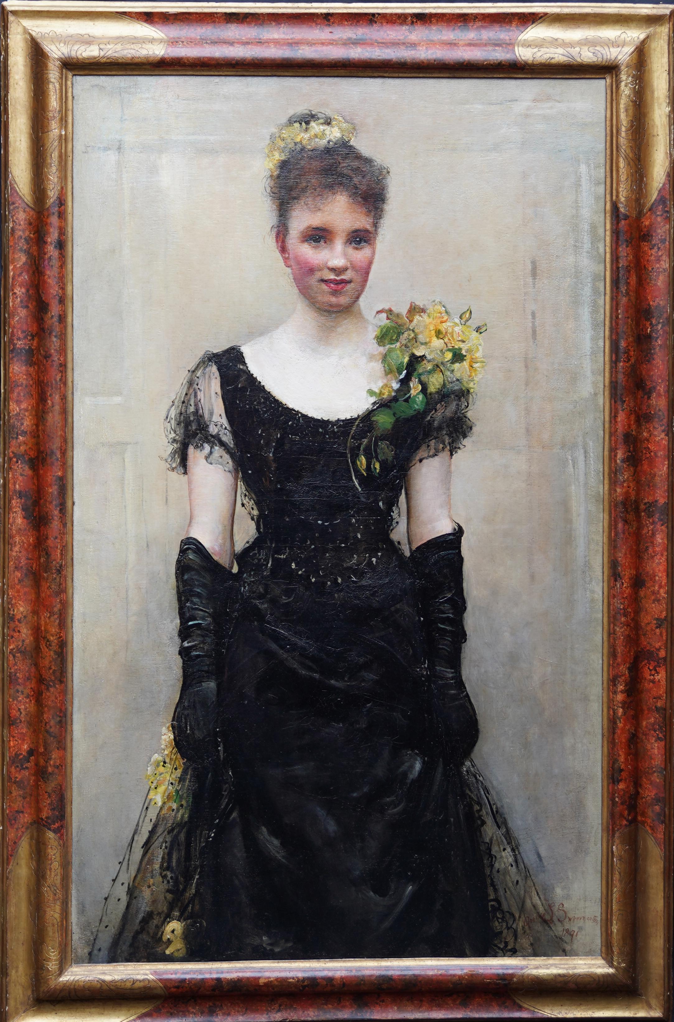 Portrait of a Lady in a Landscape - British 19thC art oil painting For ... Portrait of a Lady in a Landscape - British 19thC art oil painting For ...