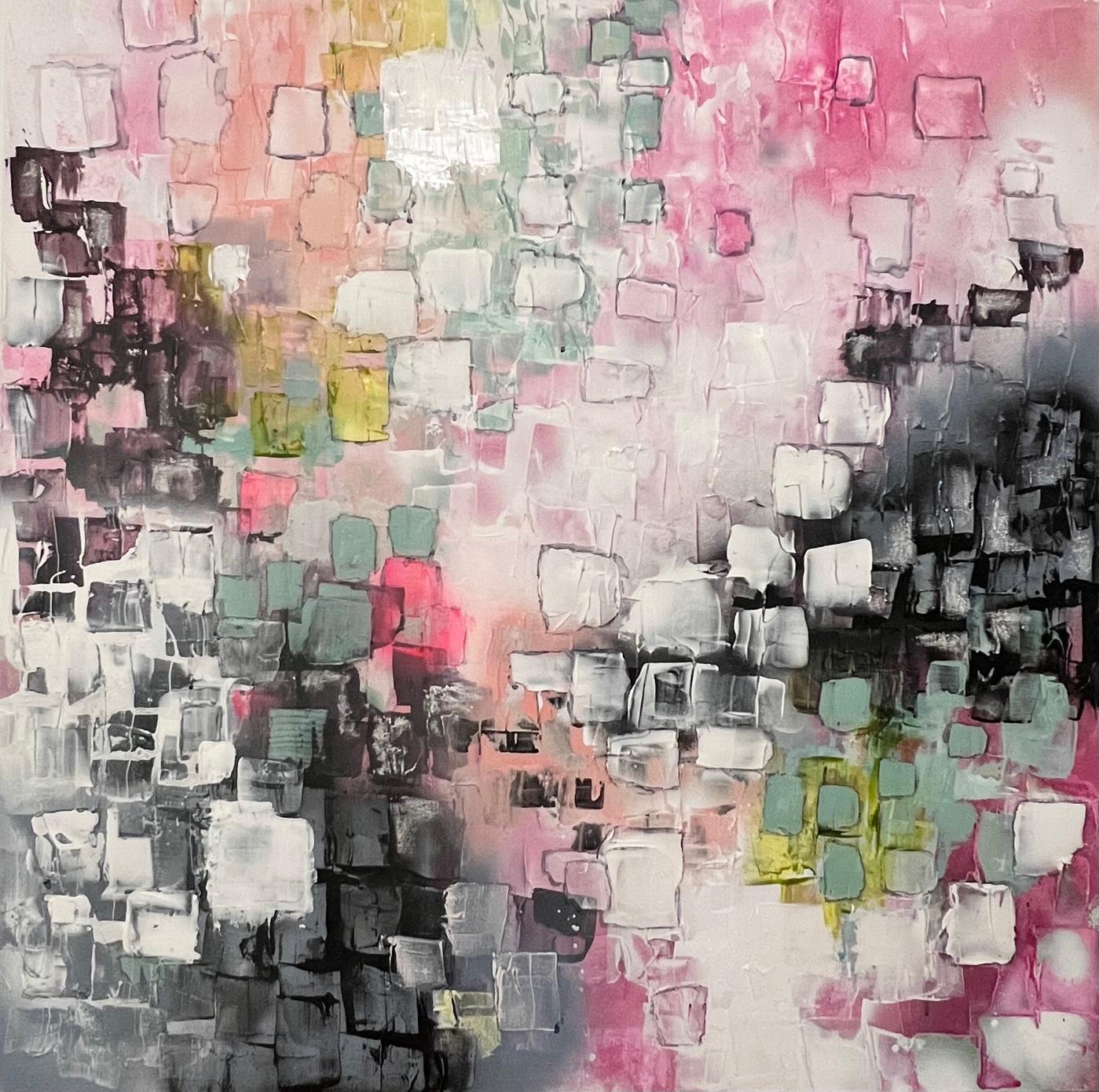 Annie Mandelkern - Family Chaos, 2021, Mixed Media, Abstract Painting ...