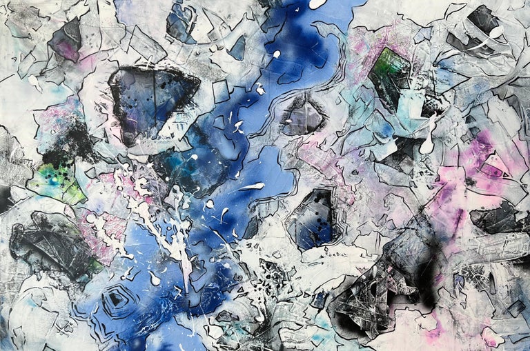 Annie Mandelkern - River of Dreams, 2022, Mixed Media, Abstract ...
