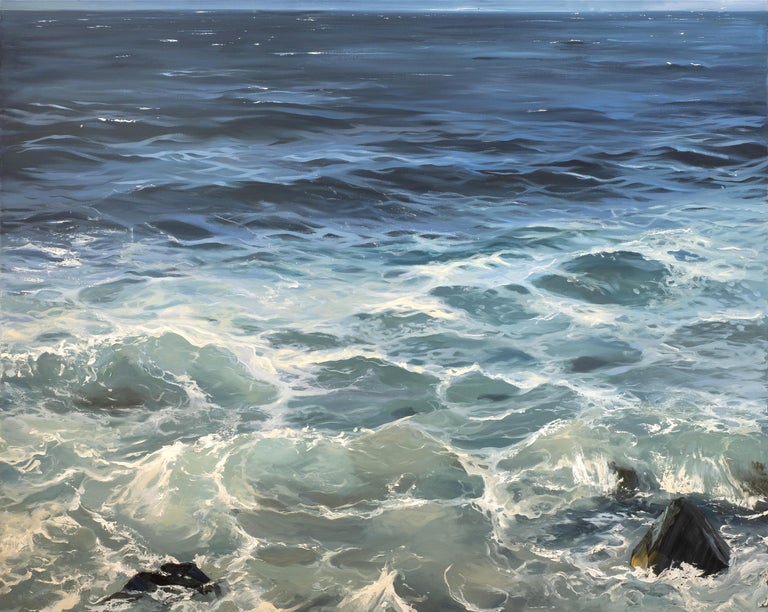 Annie Wildey - "Tumultuous Waters" oil painting of ocean waves and ...