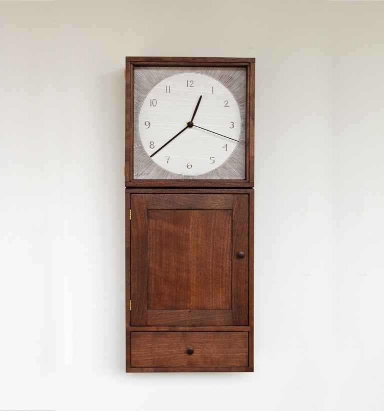 Anniversary Clock - Modern Shaker Wall-Mounted Clock Cabinet by ...