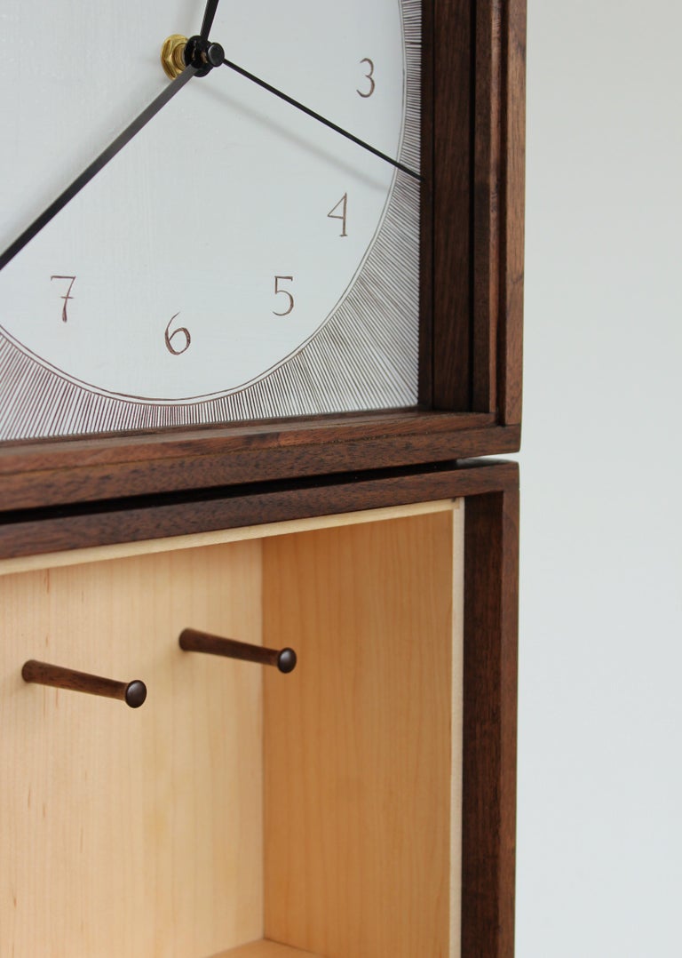 Anniversary Clock - Modern Shaker Wall-Mounted Clock Cabinet by ...