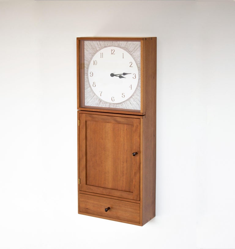 Anniversary Clock - Modern Shaker Wall-Mounted Clock Cabinet by ...
