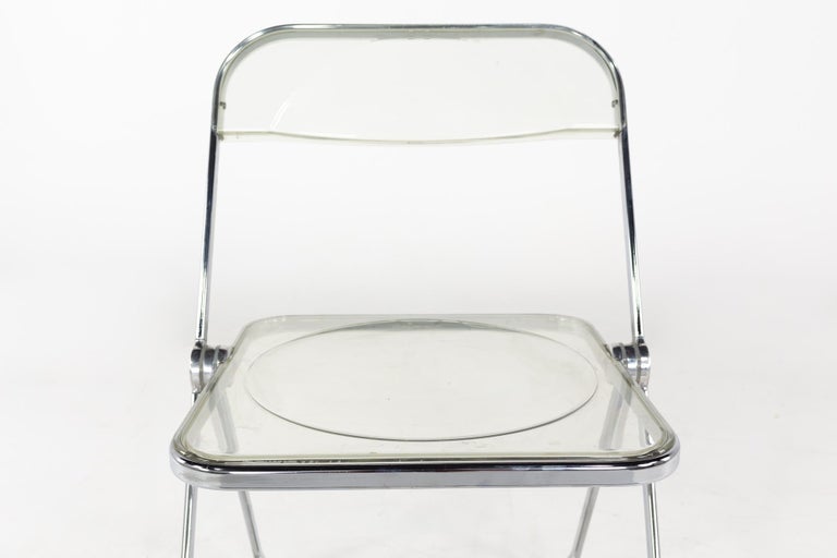 Anonima Castelli Mid Century Italian Lucite Folding Chair For Sale at ...