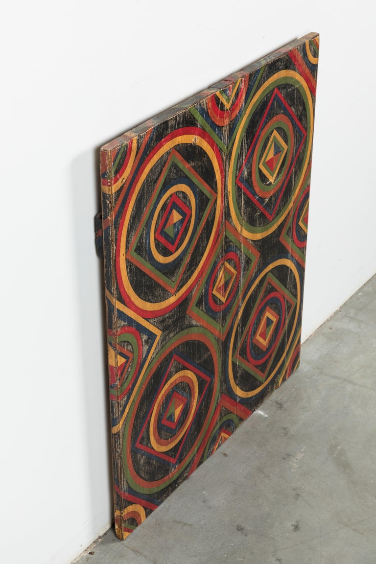 Anonymous Abstract Geometric Painted Board For Sale at 1stDibs