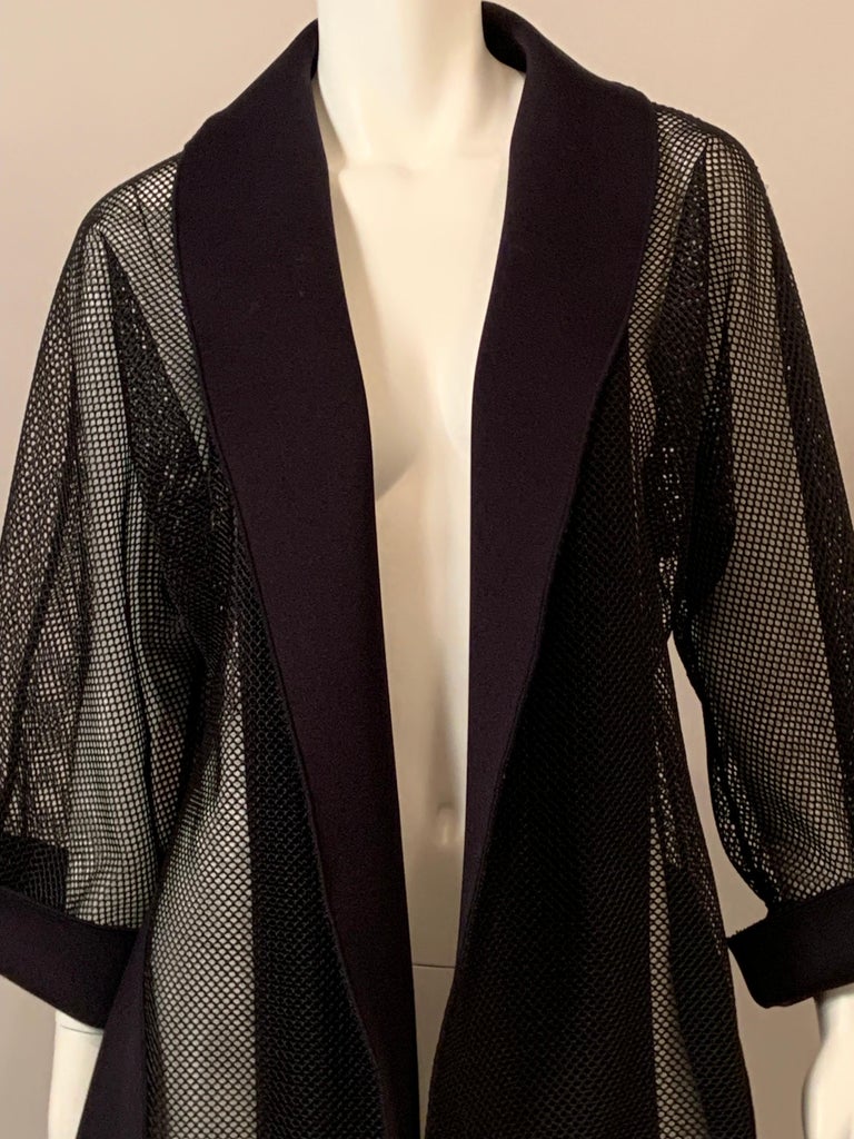 Anonymous Black Mesh or Open Work Swing Jacket Never Worn For Sale at ...