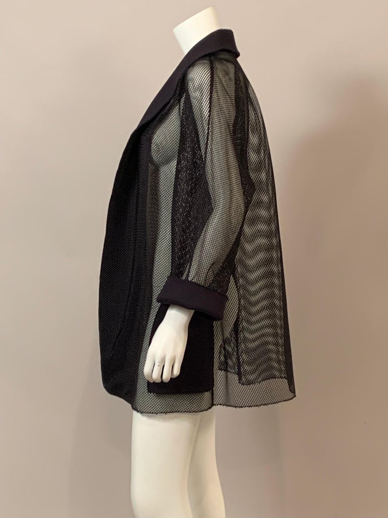 Anonymous Black Mesh or Open Work Swing Jacket Never Worn For Sale at ...