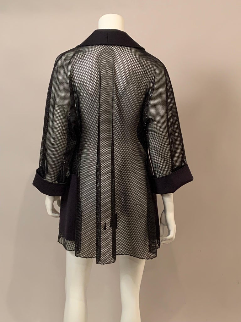 Anonymous Black Mesh or Open Work Swing Jacket Never Worn For Sale at ...
