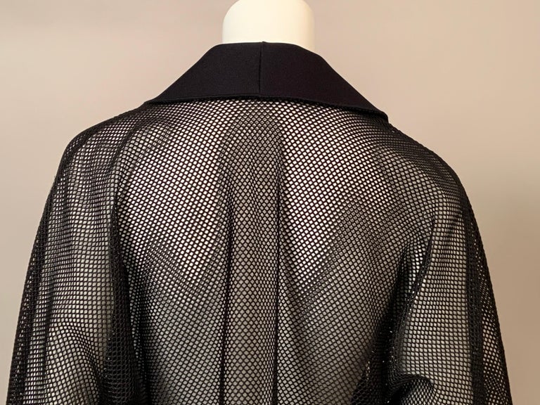 Anonymous Black Mesh or Open Work Swing Jacket Never Worn For Sale at ...
